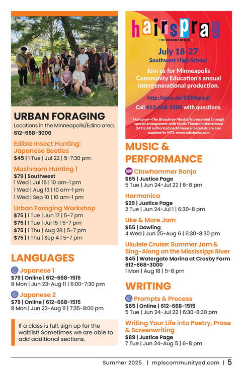 Minneapolis Public Schools - 2025 Summer MPS Community Education - Page 4-5