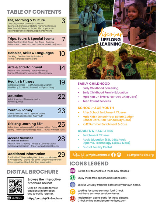 Minneapolis Public Schools - 2026 Spring/Summer MPS Community Education ...